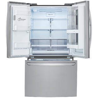 LG LFXS26596S 26 cu. ft. Smart Wi-Fi Enabled French Door InstaView ...