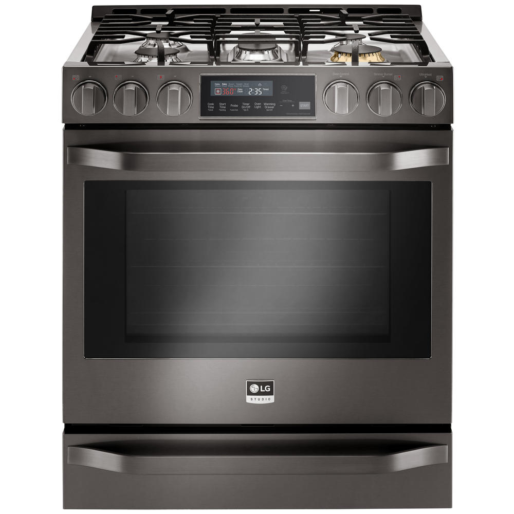 LG STUDIO LSSG3020BD 6.3. cu. ft. Slide-In Gas Range w/ ProBake ...