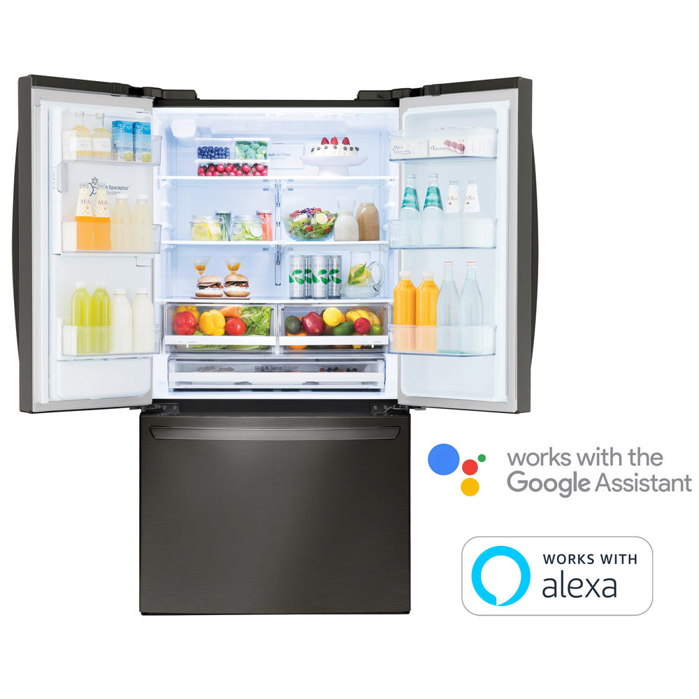 LG LFXC22526D 22.1 cu. ft. Counter-Depth French Door Refrigerator ...