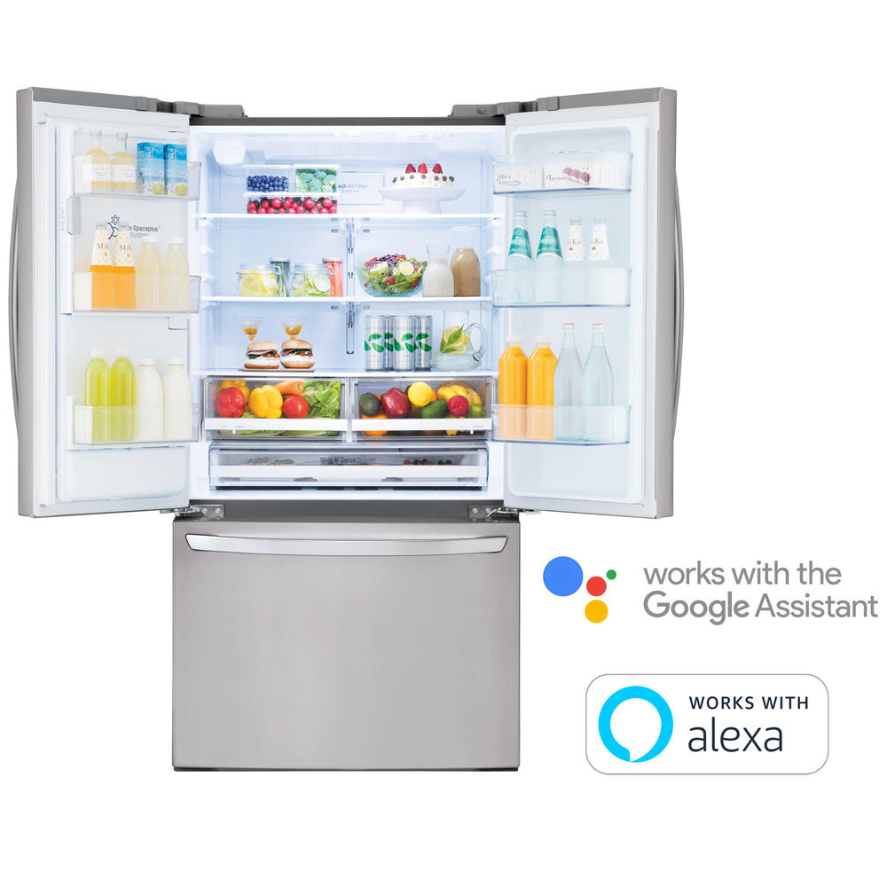 LG LFXC22526S 22.1 cu. ft. Counter-Depth French Door Refrigerator ...