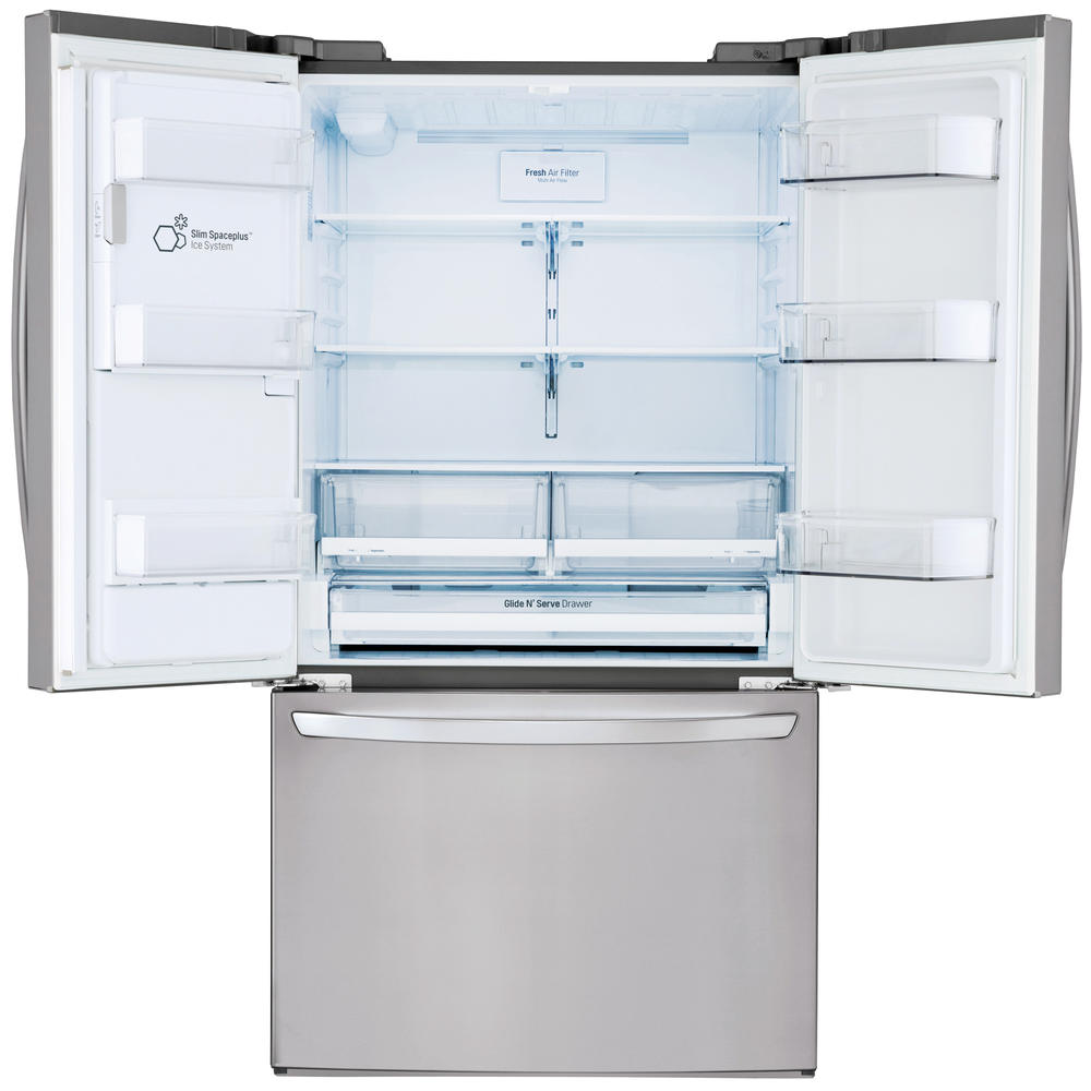 LG LFXC22526S 22.1 cu. ft. Counter-Depth French Door Refrigerator ...