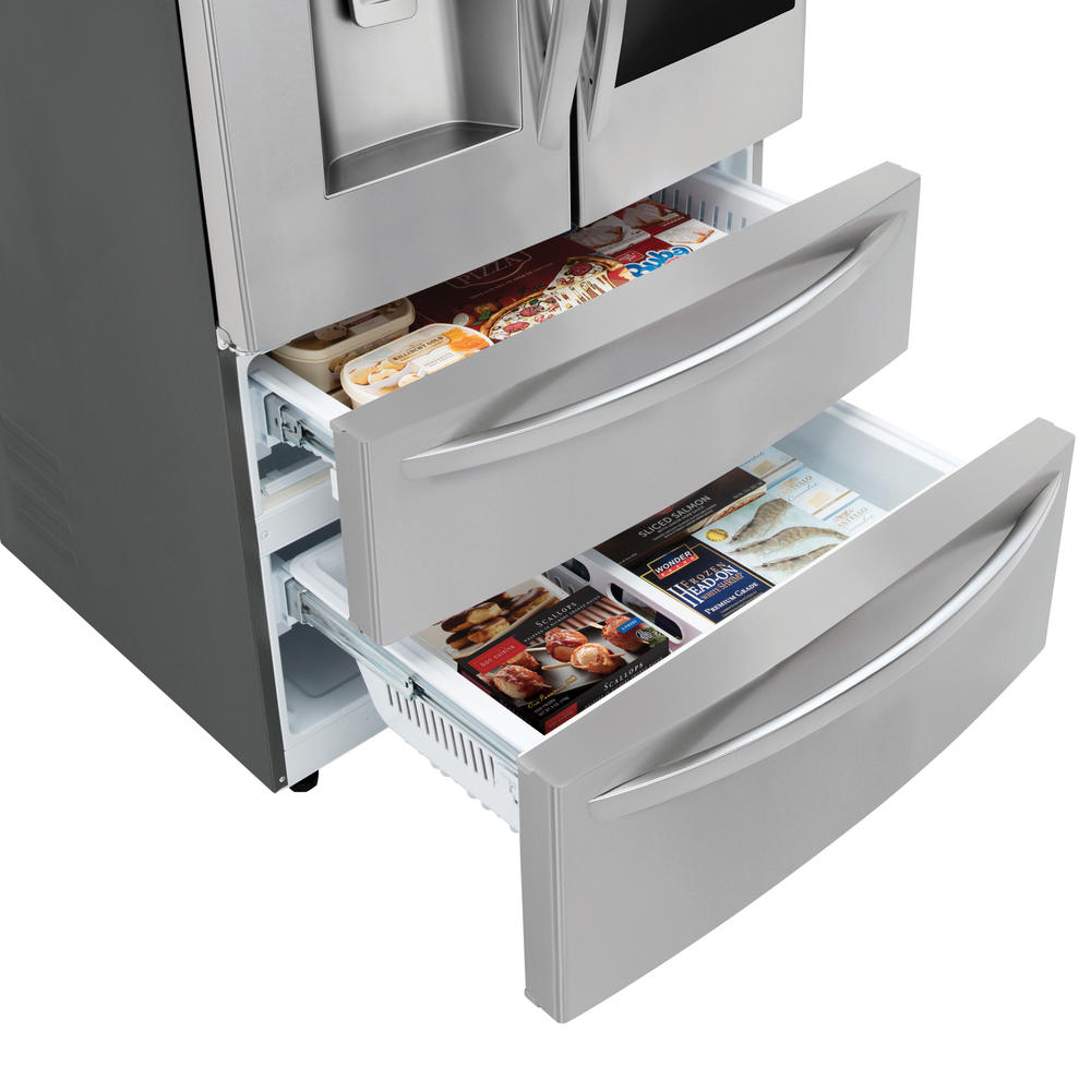 LG LMXS28596S 27.6 cu. ft. Smart French Door Refrigerator w/ InstaView ...