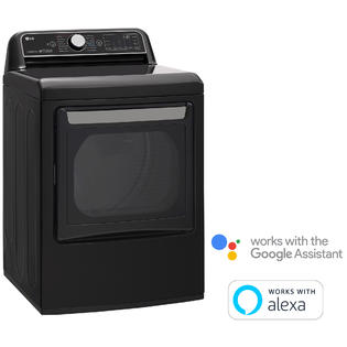 LG DLEX7900BE 7.3 cu. ft. Smart Wi-Fi Enabled Top Load Electric Dryer w ...