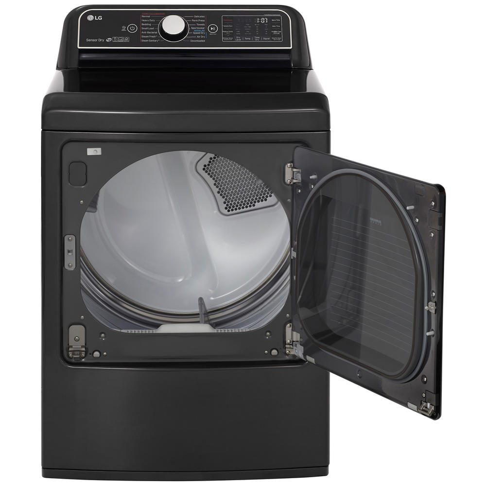 LG DLEX7900BE 7.3 cu. ft. Smart Wi-Fi Enabled Top Load Electric Dryer w ...