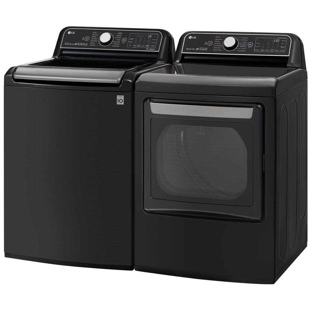 LG DLEX7900BE 7.3 cu. ft. Smart Wi-Fi Enabled Top Load Electric Dryer w ...