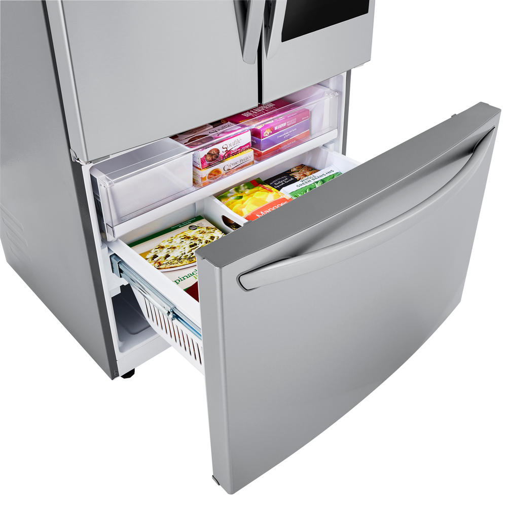 LG LFCS27596S 27.0 cu. ft. French Door InstaView™ Door-in-Door ...