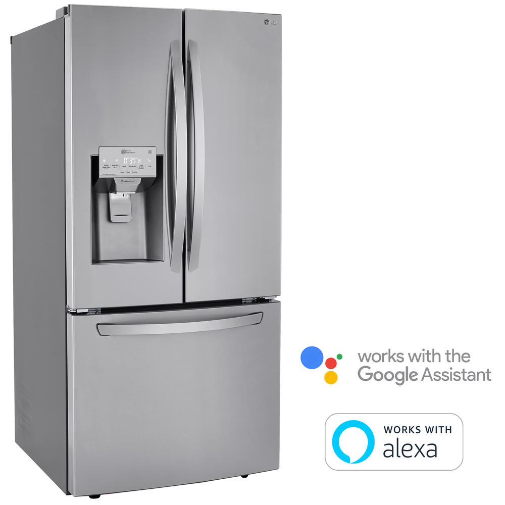 LG LRFXS2503S 24.5 cu. ft. Smart Wi-Fi Enabled French Door Refrigerator ...