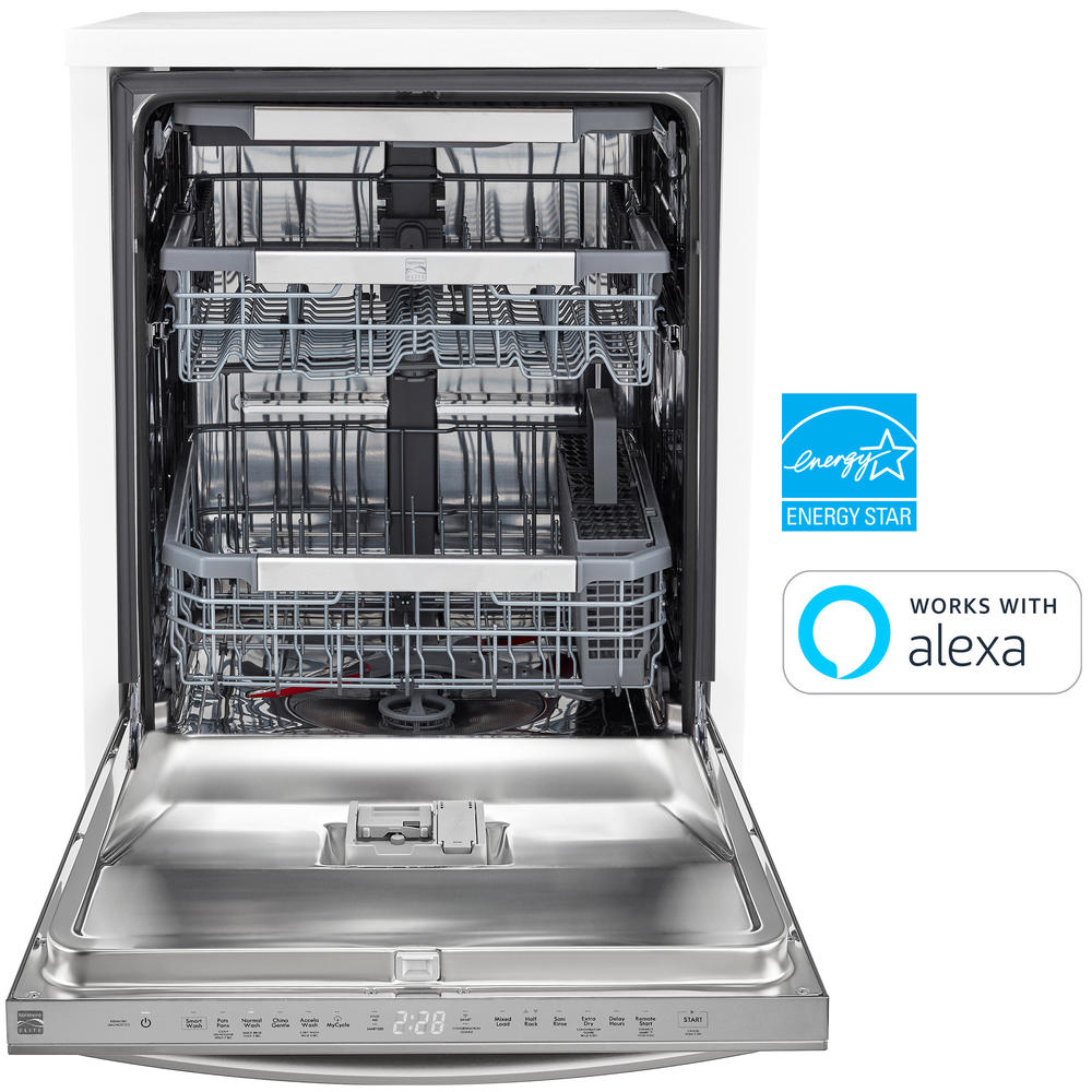Kenmore Elite 14305 Smart 44dB Dishwasher with Third Rack and 360 ...