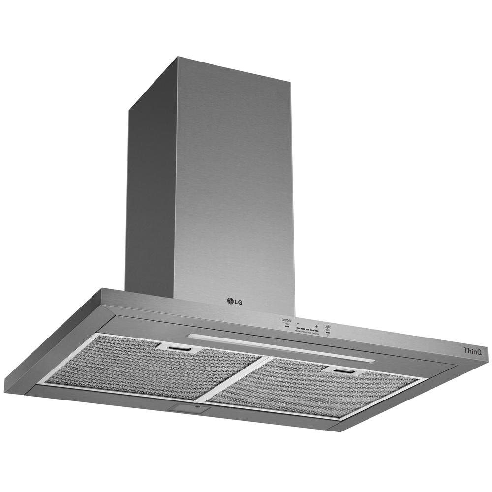 LG HCED3015S 30” Wall Mount Wi-Fi Enabled Range Hood – Stainless Steel