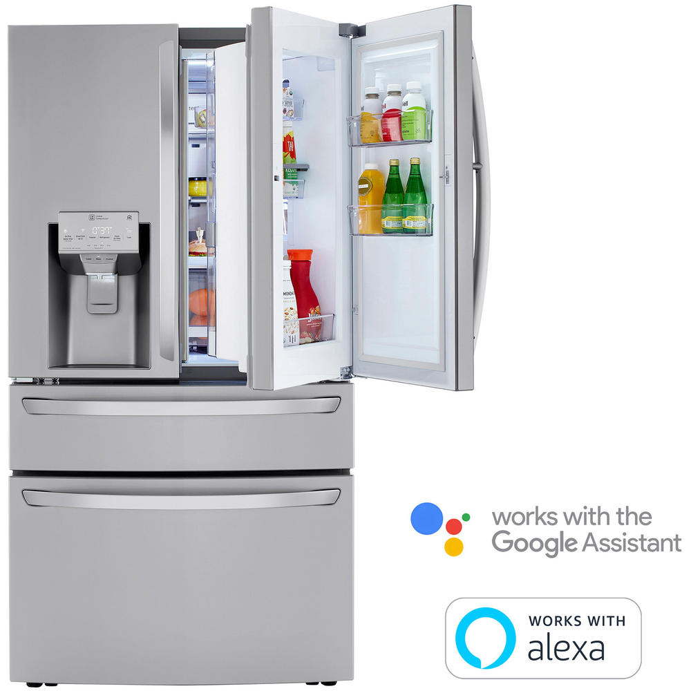 LG LRMDC2306S 22.5 cu. ft. Counter Depth 4-Door Refrigerator w/ Door-in ...