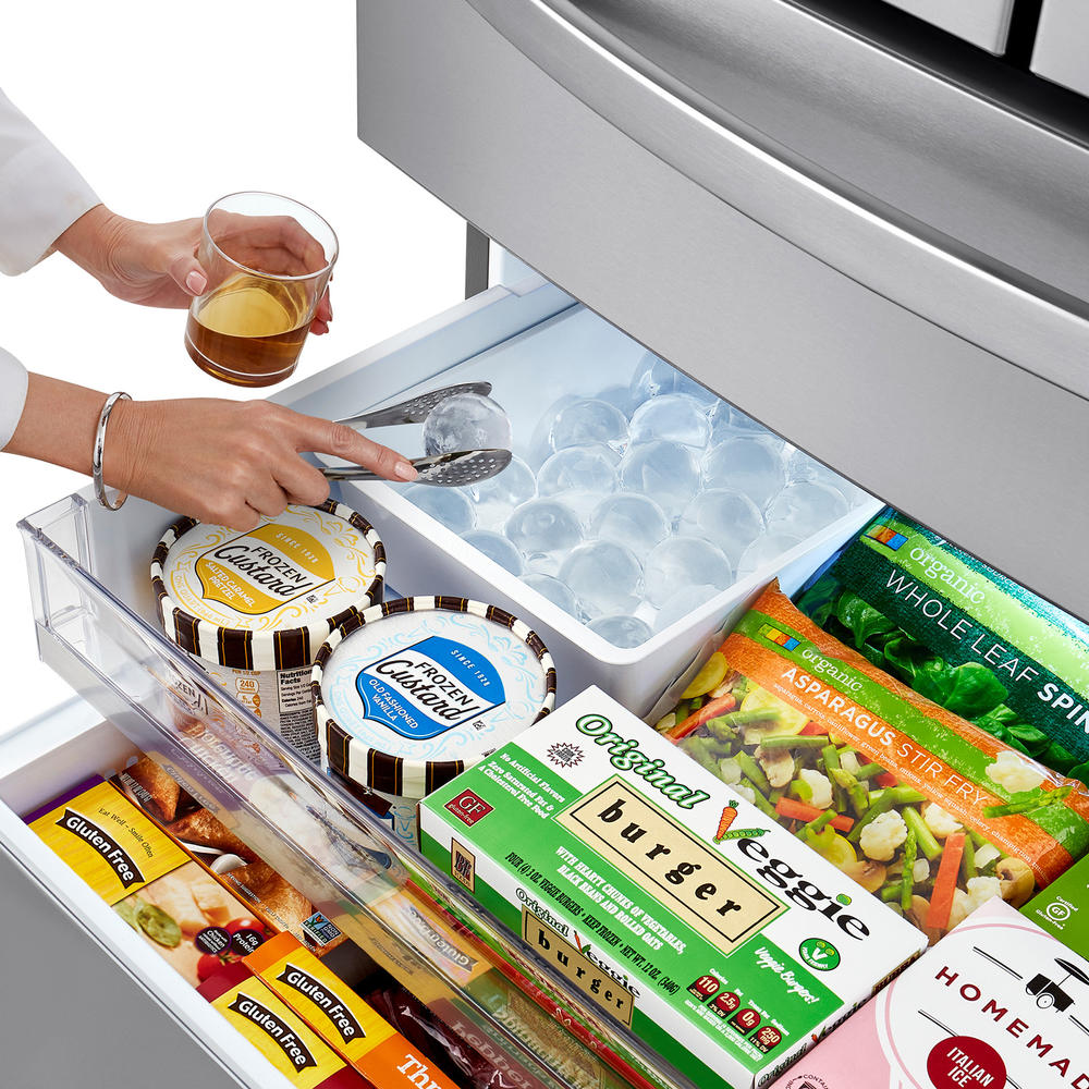 LG LRMDC2306S 22.5 cu. ft. Counter Depth 4-Door Refrigerator w/ Door-in ...