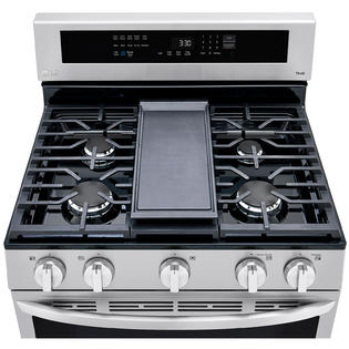 LG LRGL5825F 5.8 cu. ft. Gas Single Oven InstaView™ Range w/ AirFry ...