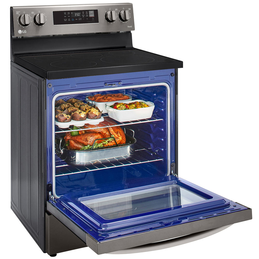 LG LREL6323D 6.3 cu. ft. Electric Single Oven Range w/ Air Fry ...