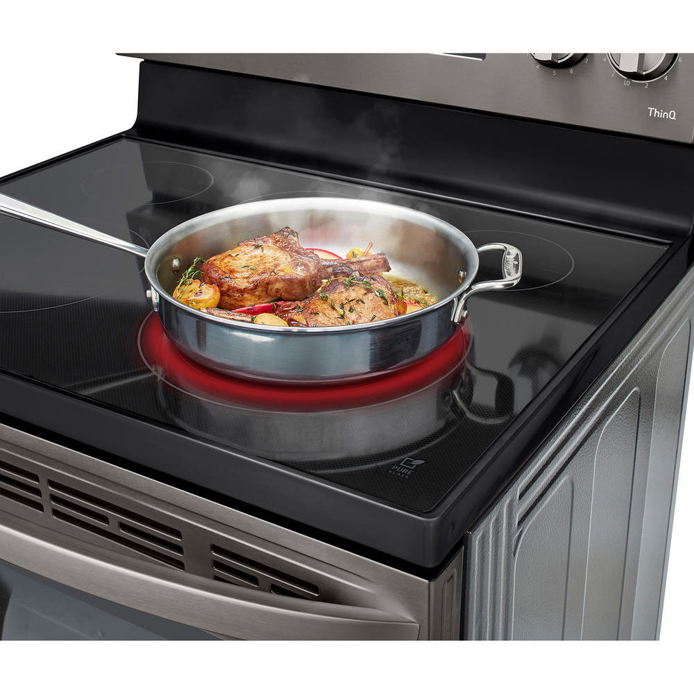 LG LREL6323D 6.3 cu. ft. Electric Single Oven Range w/ Air Fry ...