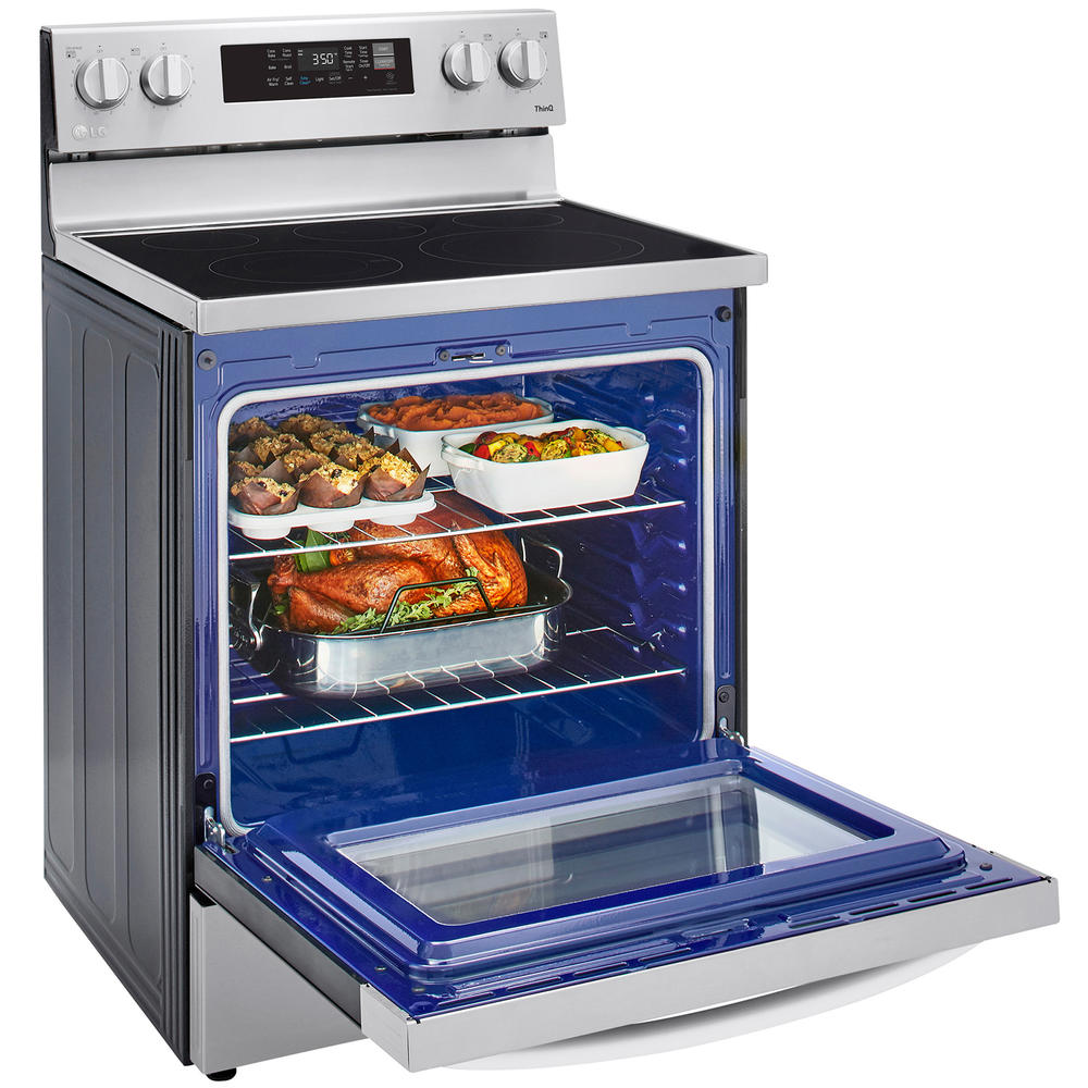 LG LREL6323S 6.3 cu. ft. Electric Single Oven Range w/ Air Fry ...