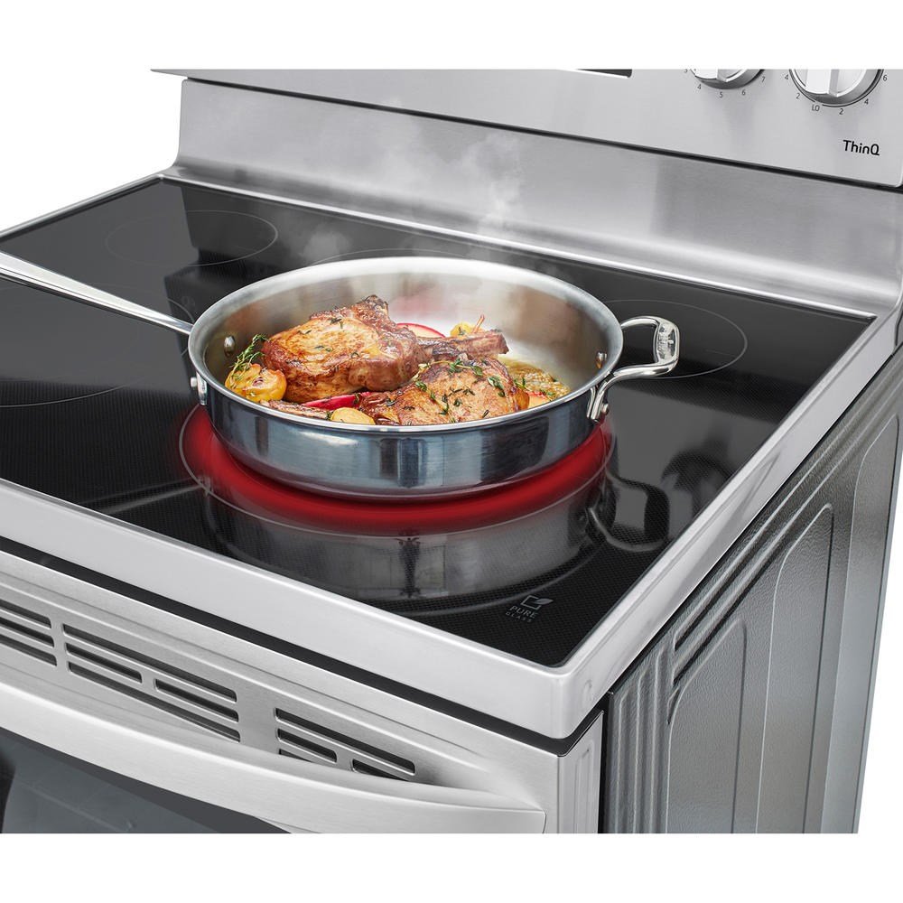 LG LREL6323S 6.3 cu. ft. Electric Single Oven Range w/ Air Fry ...
