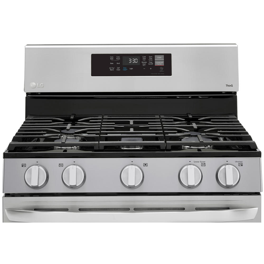 LG LRGL5823S 5.8 cu. ft. Gas Single Oven Range with Air Fry - Stainless ...