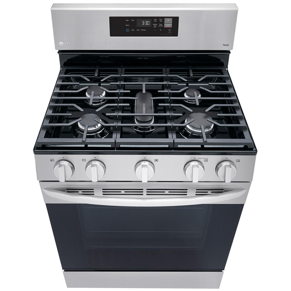 LG LRGL5821S 5.8 cu. ft. Gas Single Oven Range with EasyClean ...