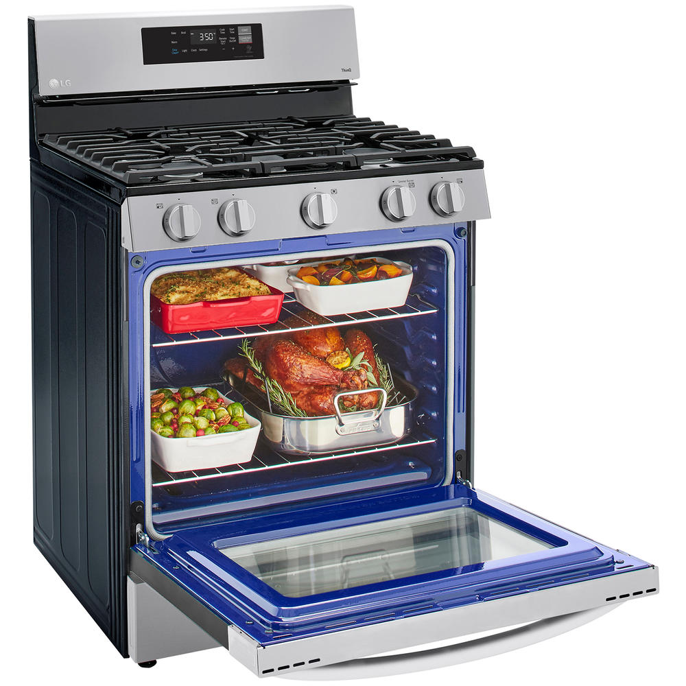 LG LRGL5821S 5.8 cu. ft. Gas Single Oven Range with EasyClean ...
