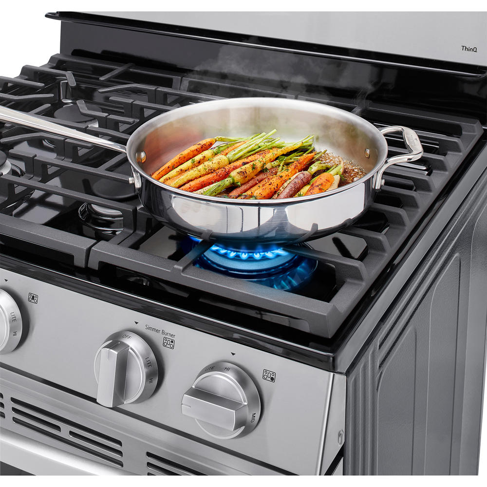 LG LRGL5821S 5.8 cu. ft. Gas Single Oven Range with EasyClean ...