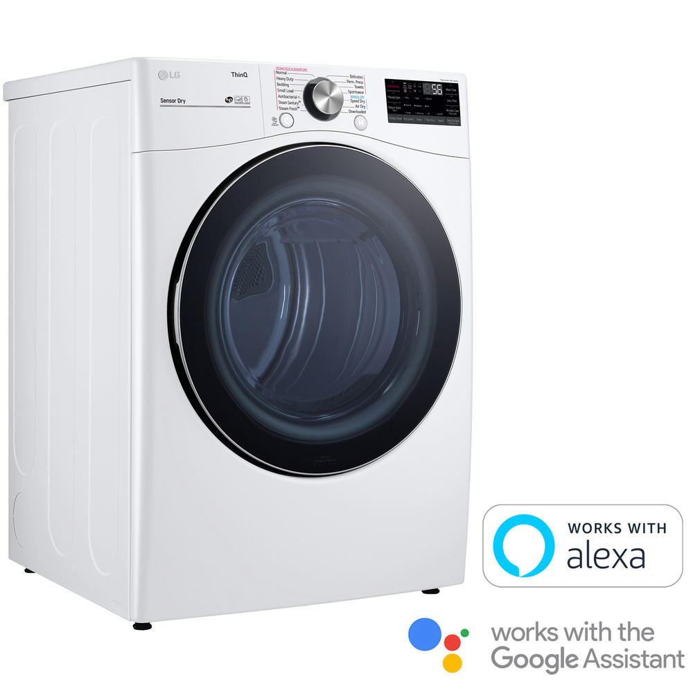 LG DLEX4200W 7.4 cu. ft. Smart Wi-Fi Enabled Front Load Electric Dryer ...