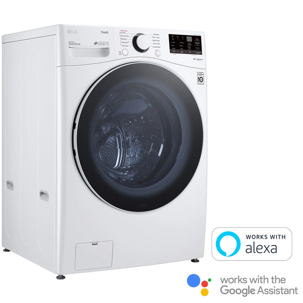 LG WM3600HWA 4.5 cu. ft. Smart Wi-Fi Enabled Front Load Washer w/ Built ...