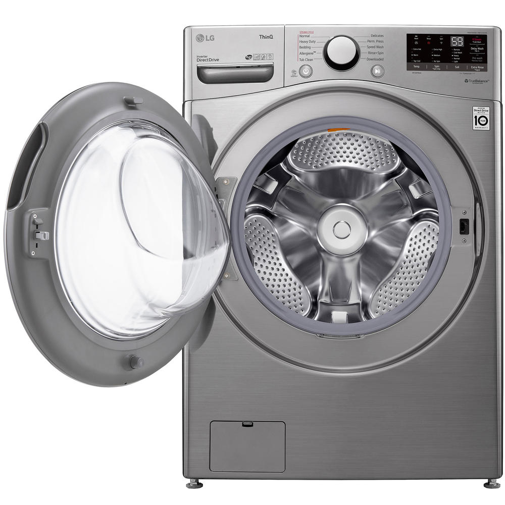 LG WM3600HVA 4.5 cu. ft. Smart Wi-Fi Enabled Front Load Washer w/ Built ...