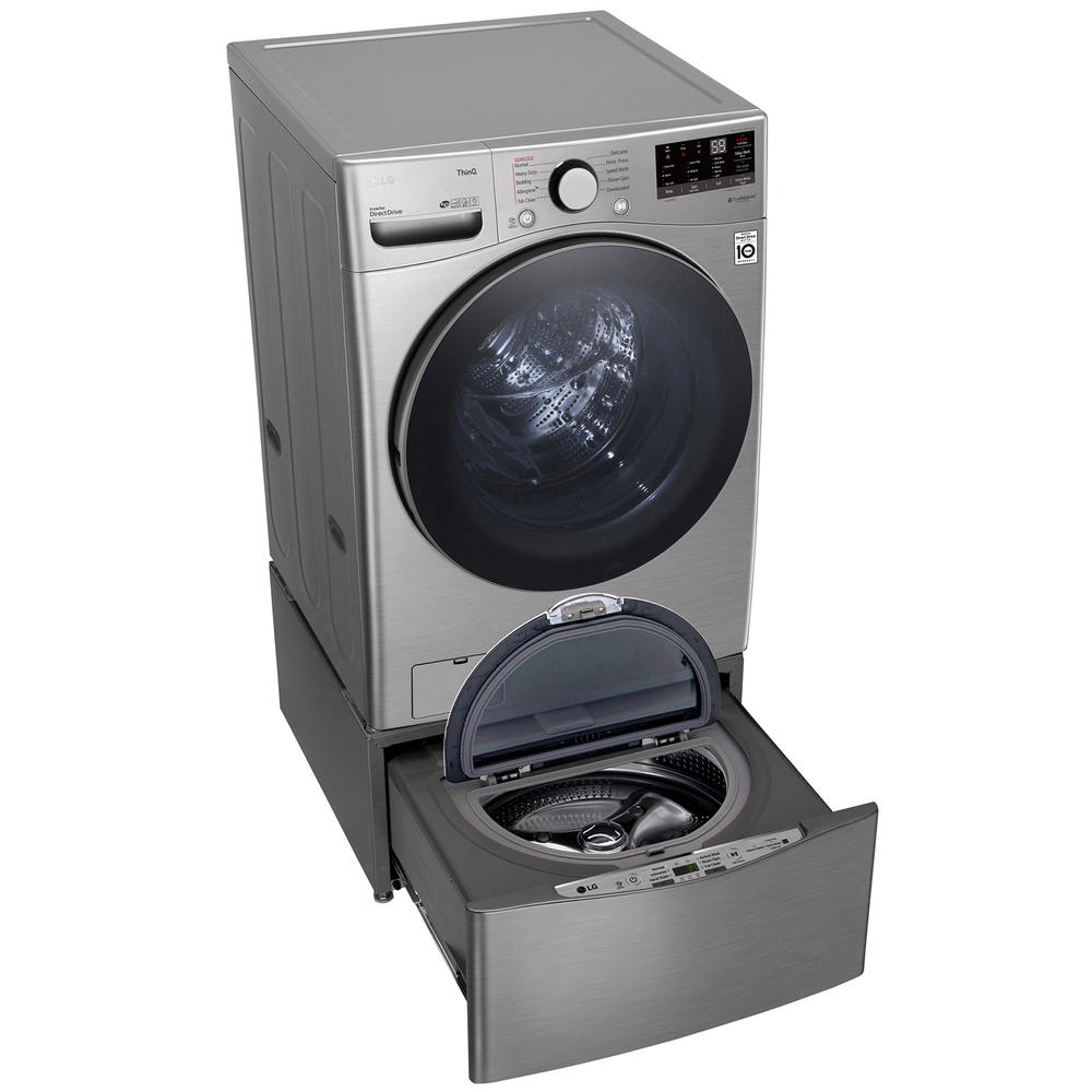 LG WM3600HVA 4.5 cu. ft. Smart Wi-Fi Enabled Front Load Washer w/ Built ...
