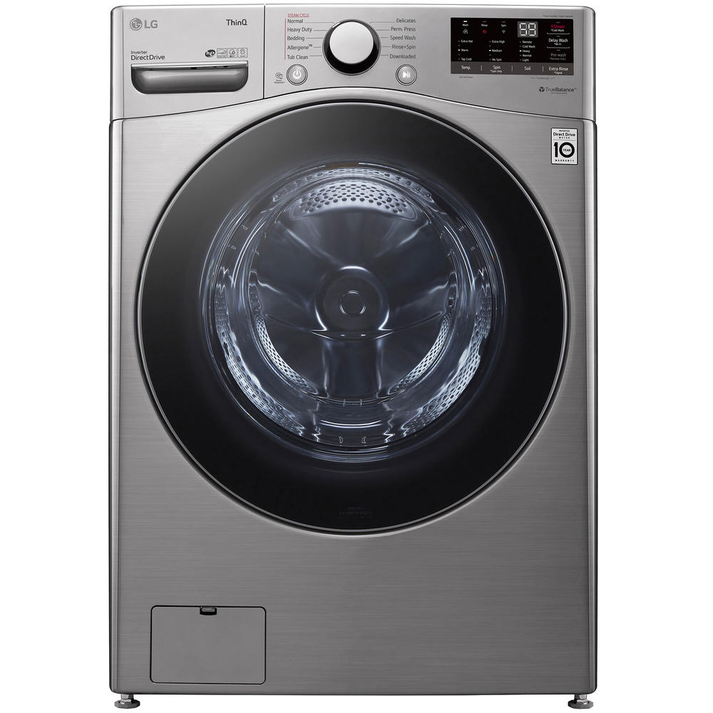 LG WM3600HVA 4.5 cu. ft. Smart Wi-Fi Enabled Front Load Washer w/ Built ...