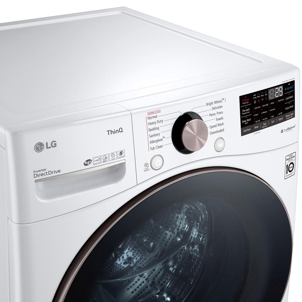 LG WM4000HWA 4.5 cu. ft. Smart Wi-Fi Enabled Front Load Washer w ...
