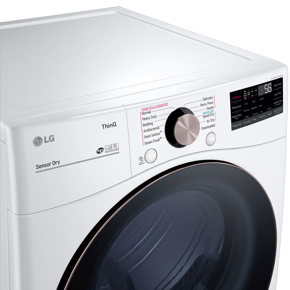 LG DLEX4000W 7.4 cu. ft. Smart Wi-Fi Enabled Front-Load Electric Dryer ...