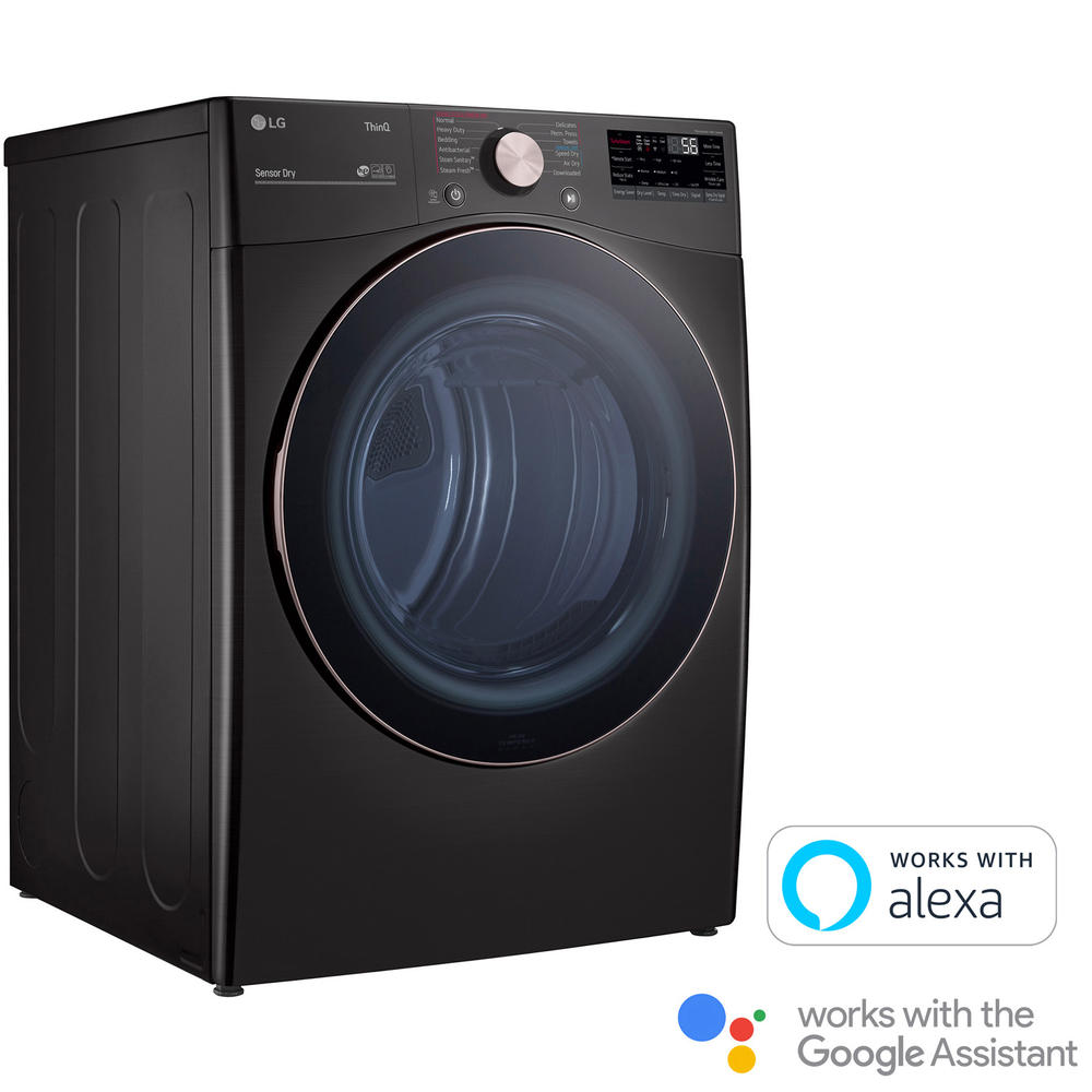 LG DLGX4001B 7.4 cu. ft. Smart Wi-Fi Enabled Front-Load Gas Dryer w ...