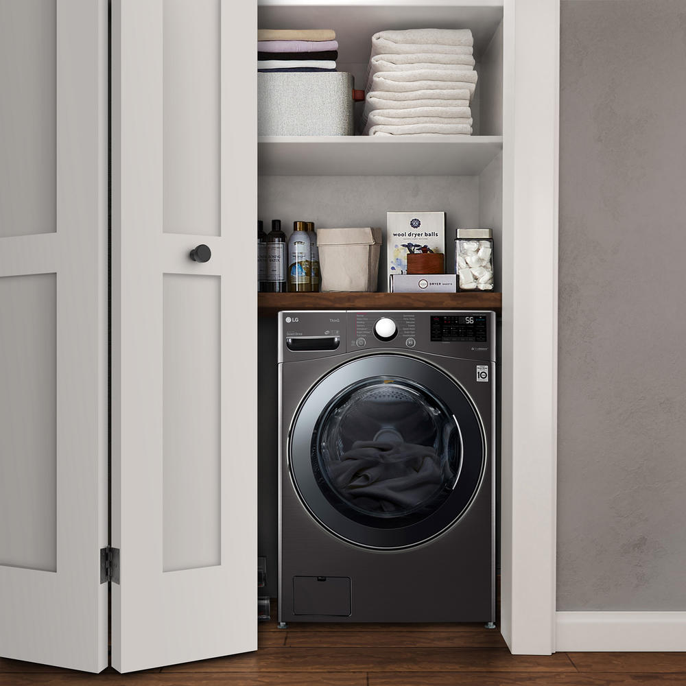 LG WM3998HBA 4.5 cu. ft. Smart Wi-Fi Enabled, All-In-One Washer/Dryer ...