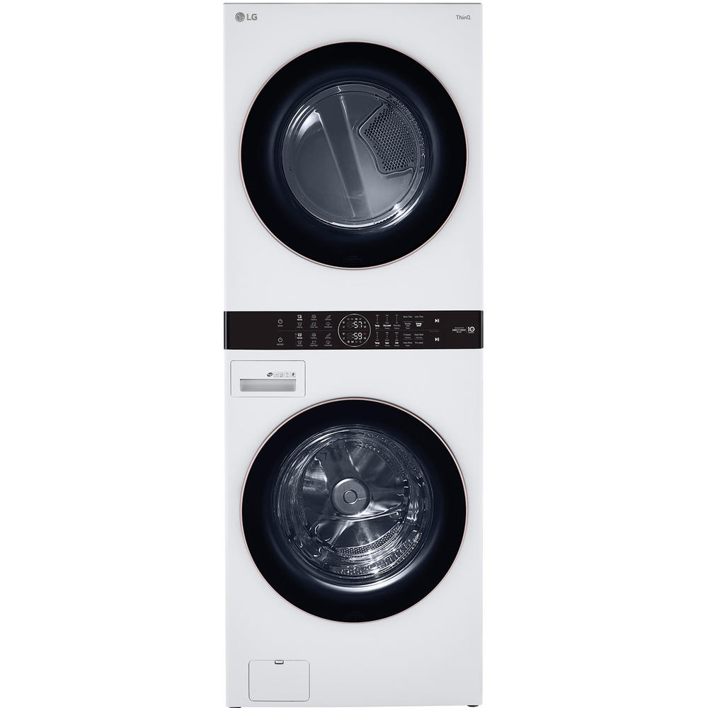 LG WKG101HWA 4.5 cu.ft. Front Load Washer & 7.4 cu.ft. Gas Dryer WashTower™ w/ Center Control ...