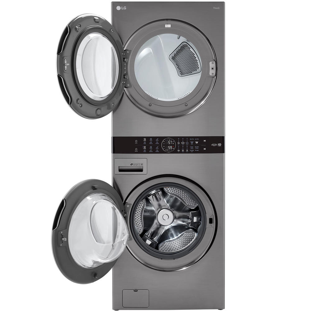 LG WKG101HVA 4.5 cu.ft. Front Load Washer & 7.4 cu.ft. Gas Dryer WashTower™ w/ Center Control ...
