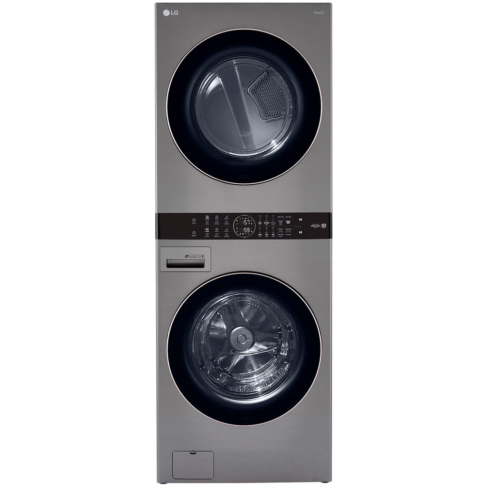 LG WKE100HVA 4.5 cu.ft. Front Load Washer & 7.4 cu.ft. Electric Dryer ...