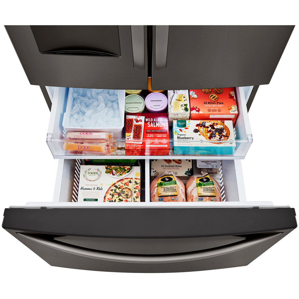 LG LRFWS2906D 29.0 cu. ft. French Door Refrigerator – PrintProof™ Black ...