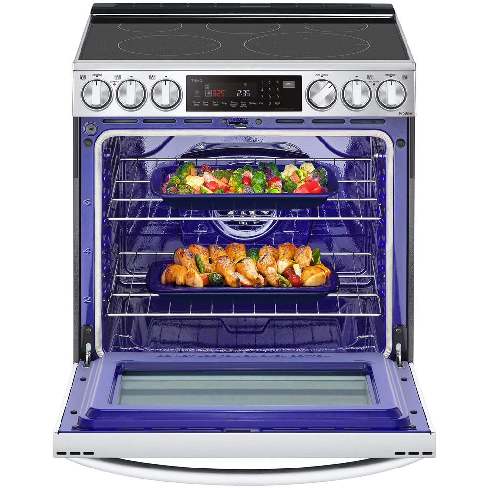 LG LSEL6337F 6.3 cu. ft. Smart Wi-Fi Enabled InstaView® Electric Slide ...