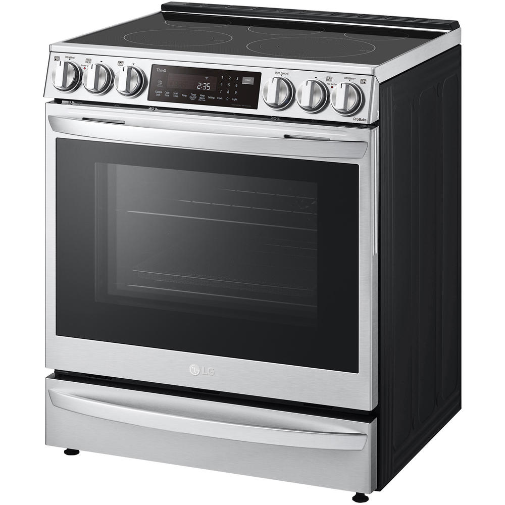 LG LSEL6337F 6.3 cu. ft. Smart Wi-Fi Enabled InstaView® Electric Slide ...