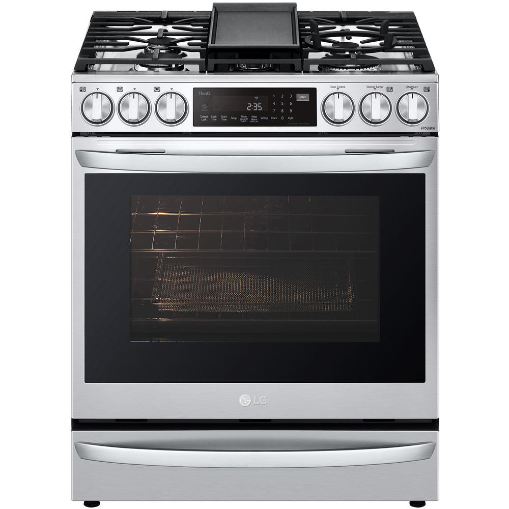LG LSGL6337F 6.3 cu. ft. Smart Wi-Fi Enabled InstaView® Gas Slide-In ...