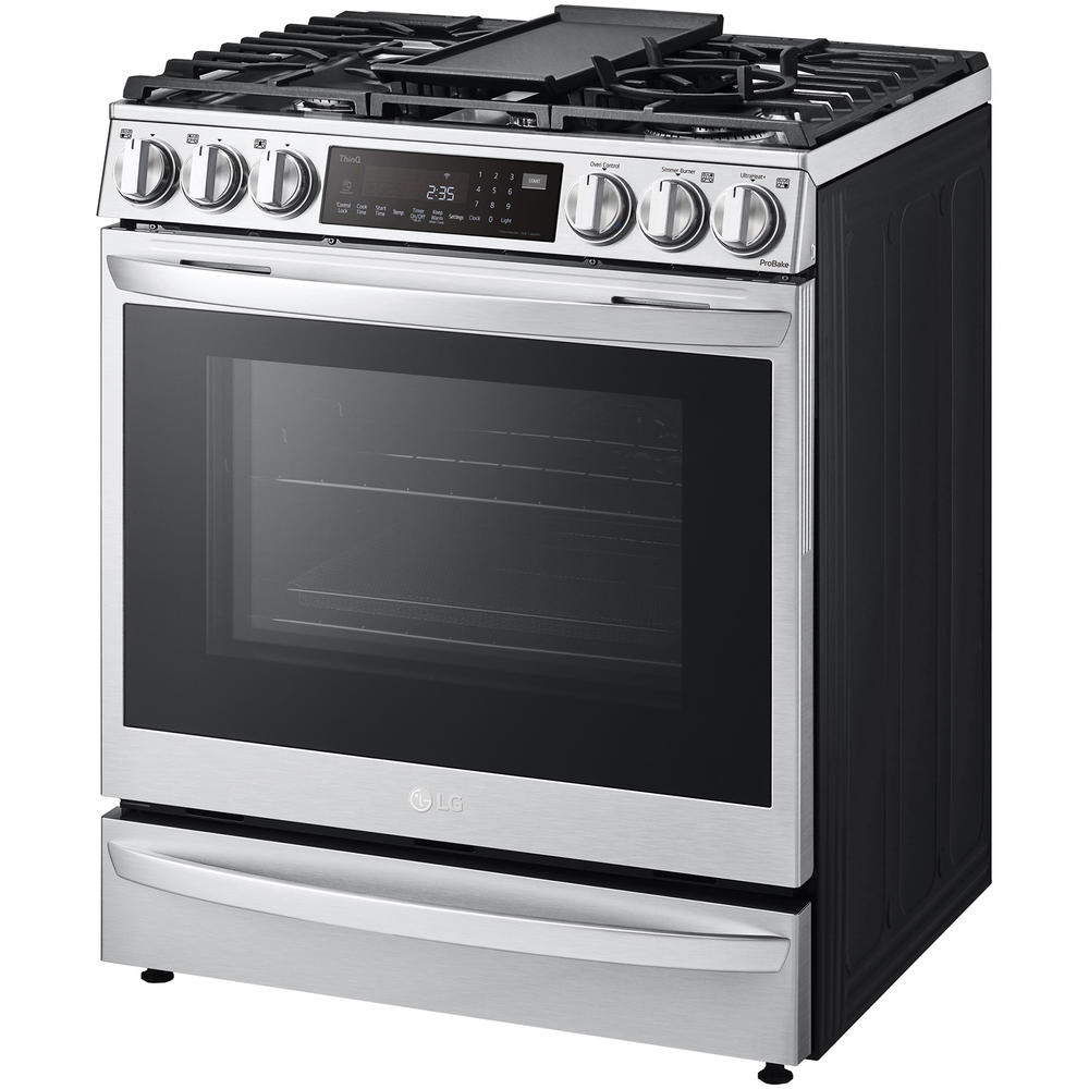 LG LSGL6337F 6.3 cu. ft. Smart Wi-Fi Enabled InstaView® Gas Slide-In ...