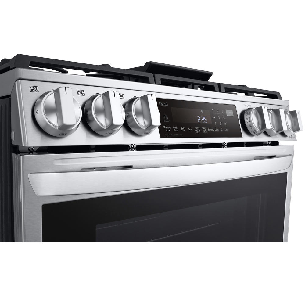 LG LSGL6335F 6.3 cu. ft. Smart Wi-Fi Enabled InstaView® Gas Slide-In ...