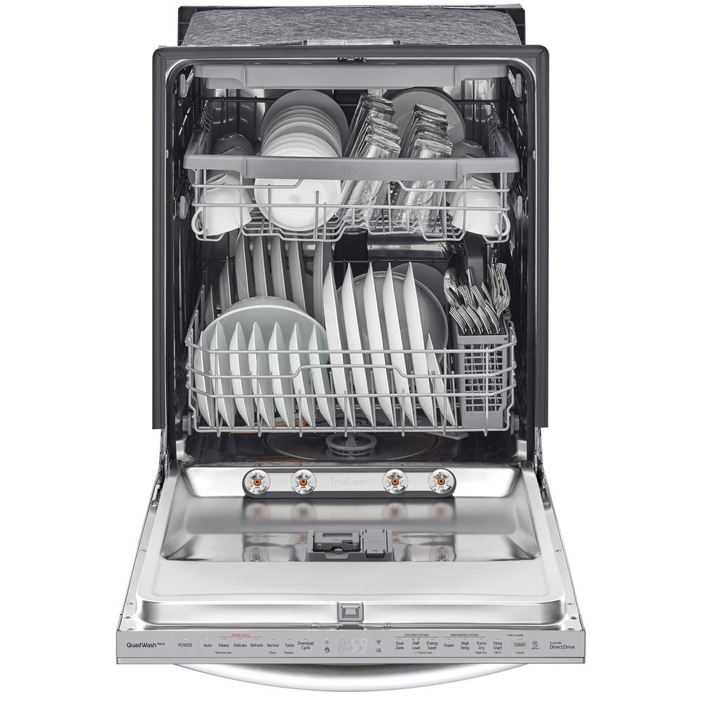 LG LDTS5552S Top Control Dishwasher with QuadWash™ & TrueSteam ...