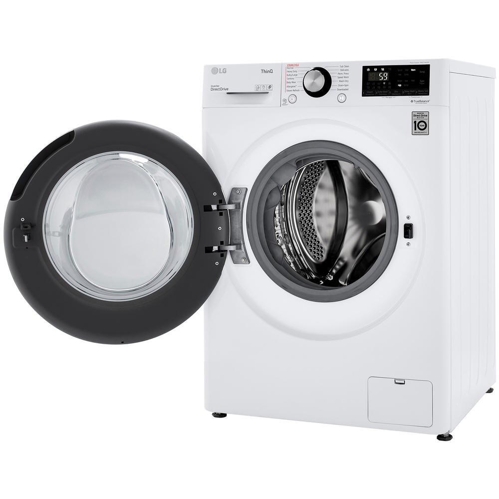 LG WM3555HWA 2.4 cu.ft. Smart Compact Front Load Washer & Dryer ...