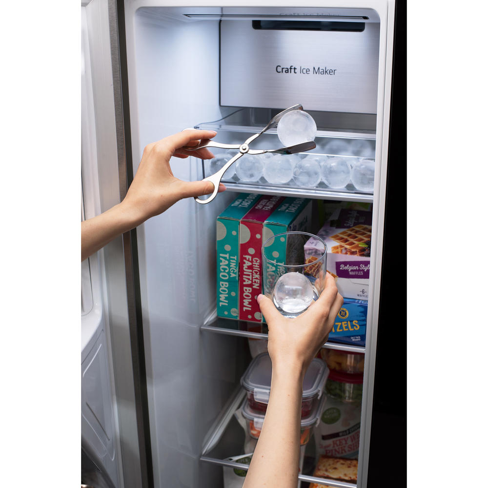 LG LRSOS2706S 27.1 cu. ft. Side-by-Side InstaView® Refrigerator with ...