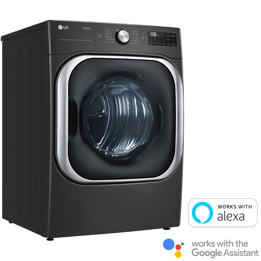 LG DLEX8900B 9.0 cu. ft. Mega Capacity Electric Dryer with TurboSteam ...
