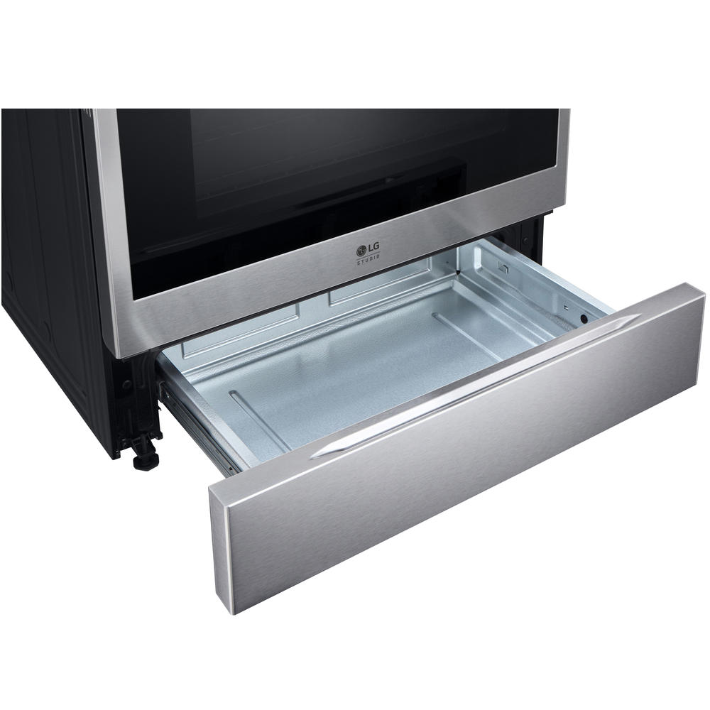 LG STUDIO LSDS6338F 6.3 cu. ft. InstaView® Dual Fuel Slide-in Range w ...