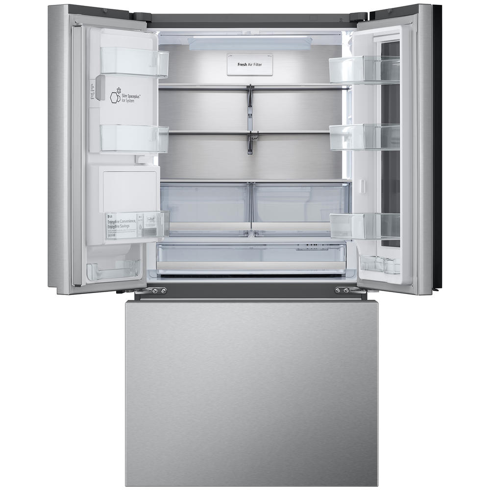 LG LRYKC2606S 25.5 cu. ft. Smart Mirror InstaView® Counter-Depth MAX ...
