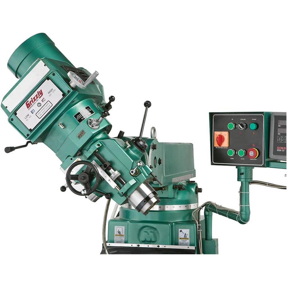 Grizzly G0726 5 HP 220V Milling Machine with Meehanite Casting