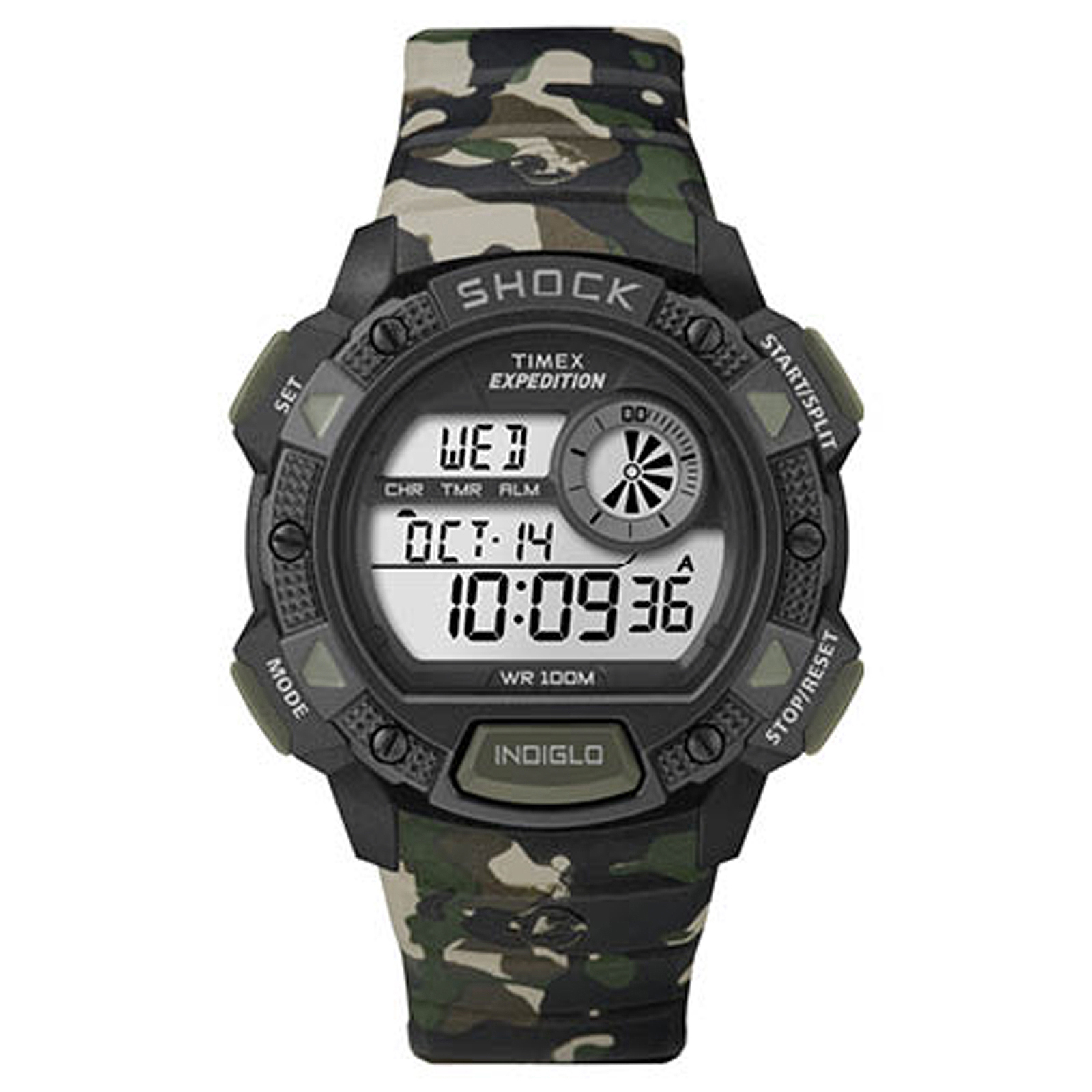 Timex T49976 Men’s Expedition Rubber Digital Watch - Camouflage